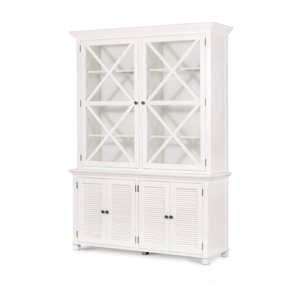 West Beach Glass Display Cabinet - Coastal At Home
