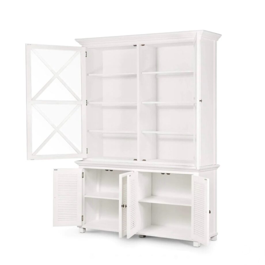 West Beach Glass Display Cabinet - Coastal At Home